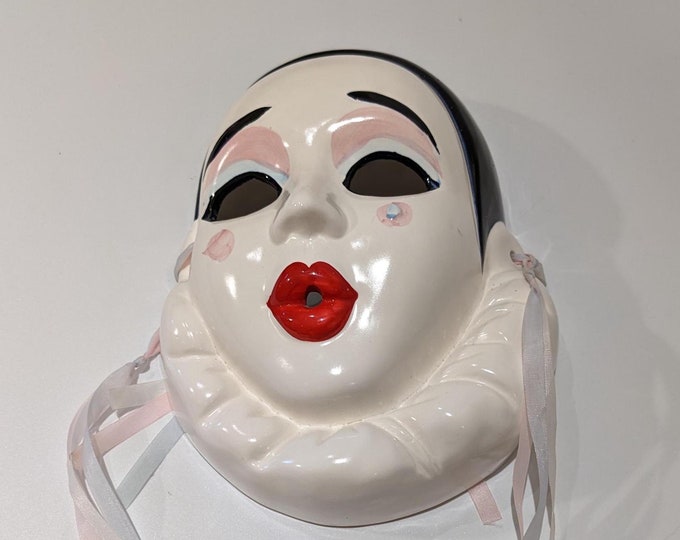 Beautiful Vintage 70s 80s Ceramic Pierrot French Clown Harlequin Mime ...