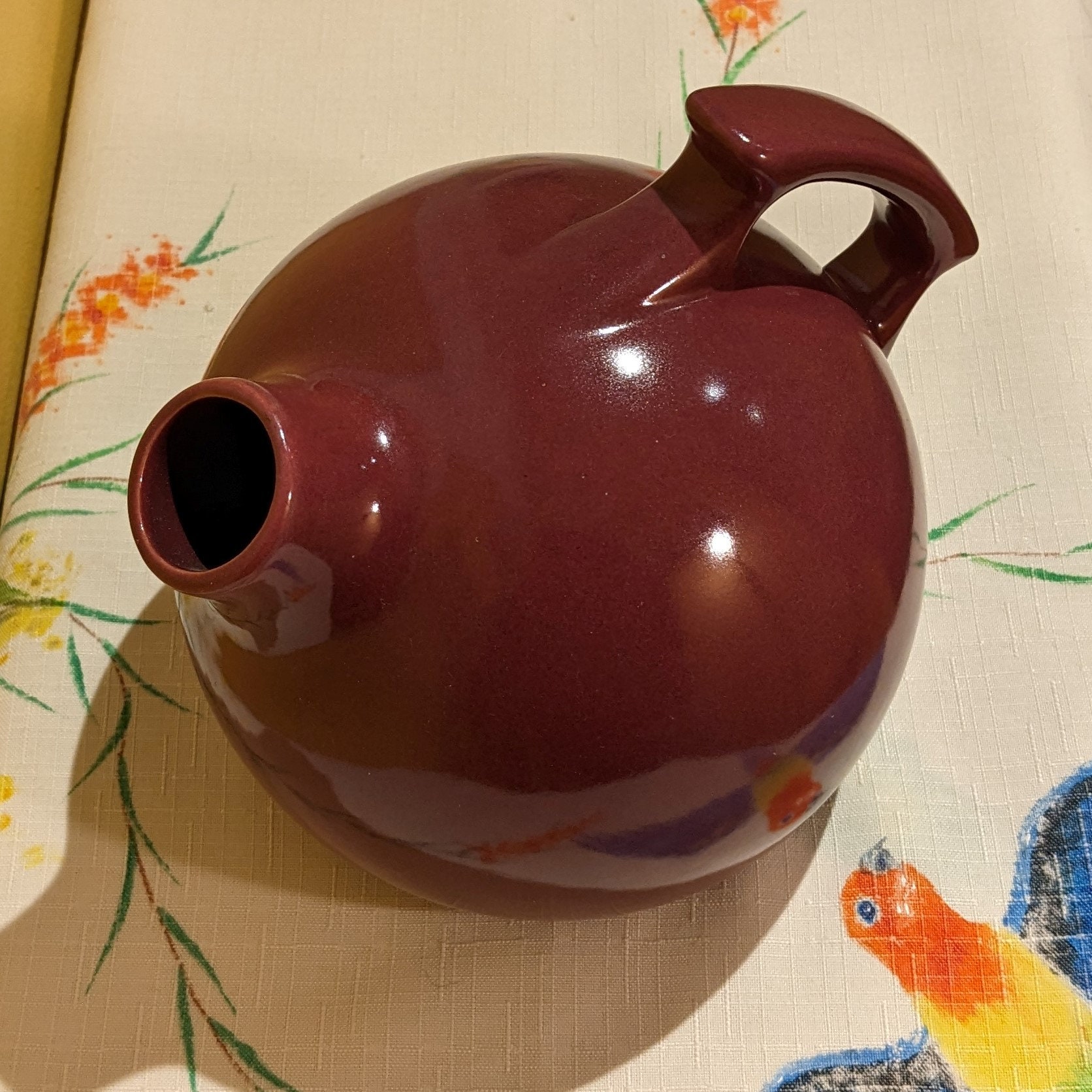Vintage 1930s Art Deco Red Wing Pottery Rumrill Ball Pitcher - Etsy