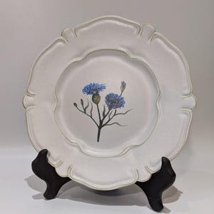 Vintage Marcel Guillot Hand Painted French Pottery Small Plate - Blue ...