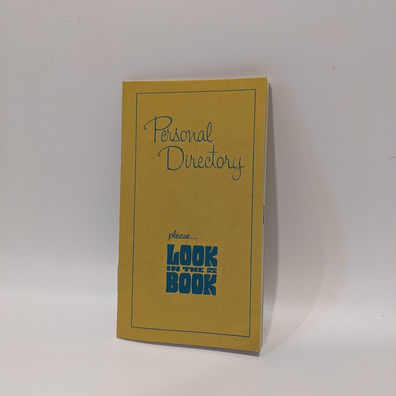 Vintage 1970s 1980s Bell Canada Personal Directory Look Book - Etsy