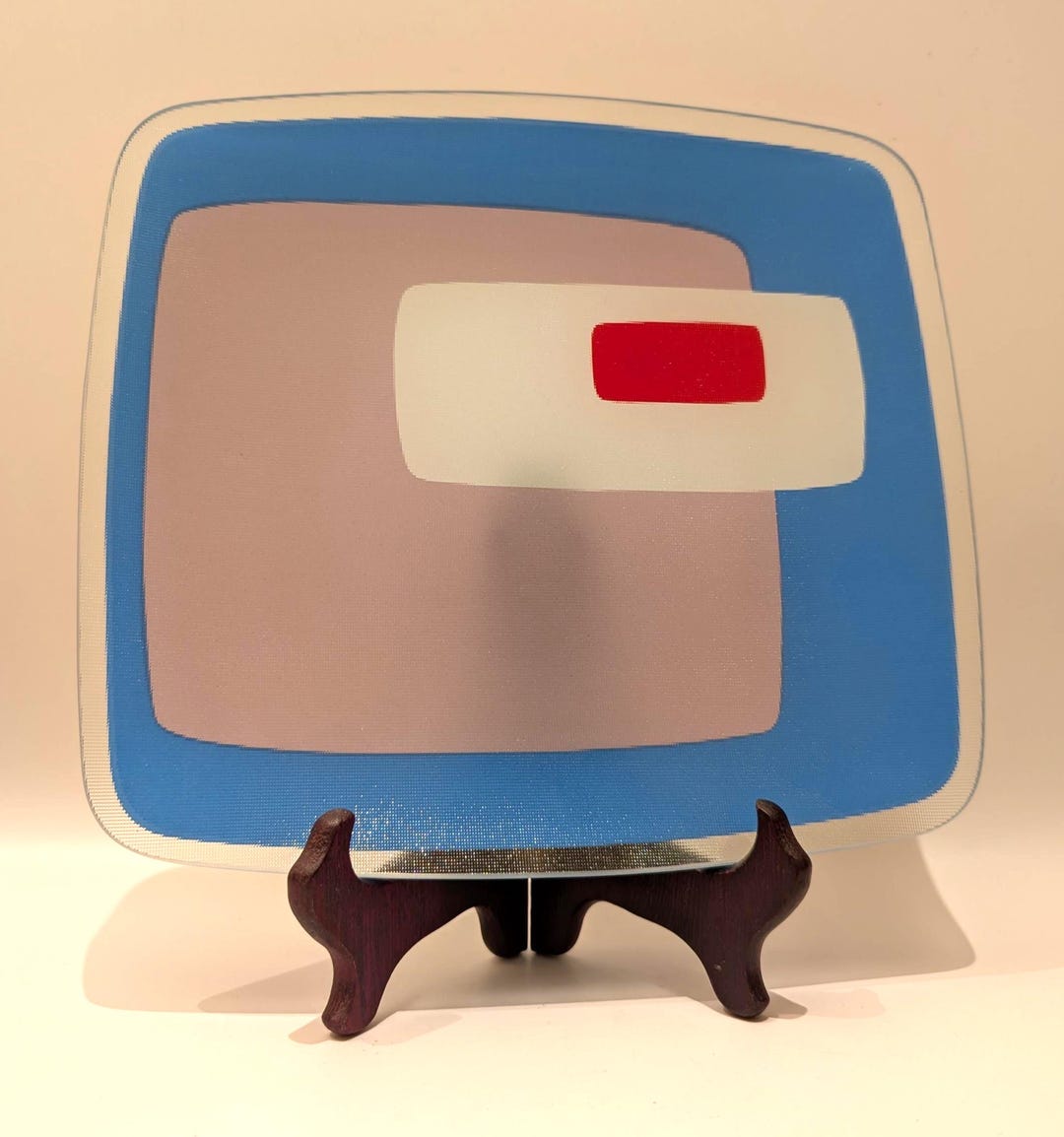 Vintage Joseph Joseph Square Glass Plate – Retro Y2K Modernist Design ...