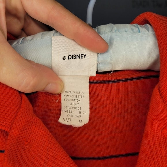 Vintage 1980s Walt Disney Character Fashions Mickey Mouse Striped Red ...