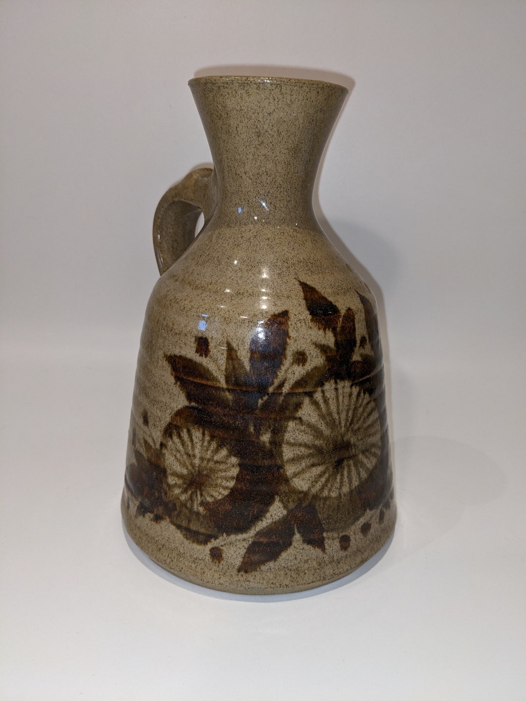 Vintage 1970s Art Studio Pottery Large Ceramic Jug Pitcher Vase ...