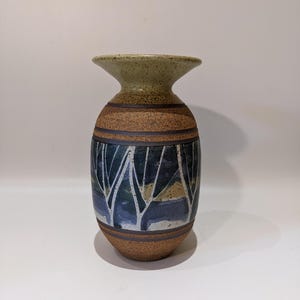 Gorgeous Vintage 70s 80s Studio Art Pottery Ceramic Birch Tree Flared ...