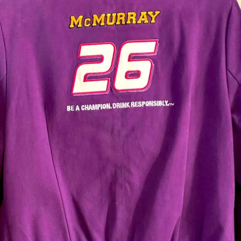 Vintage Retro Jamie Mcmurray 26 Crown Royal Purple Women's Racing ...
