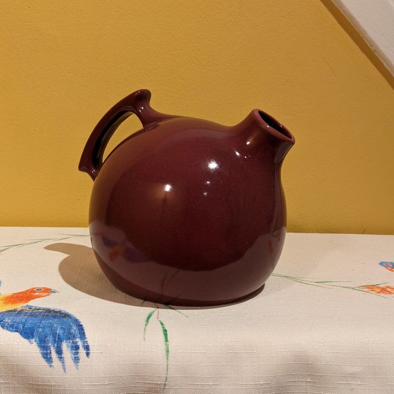Vintage 1930s Art Deco Red Wing Pottery Rumrill Ball Pitcher - Etsy