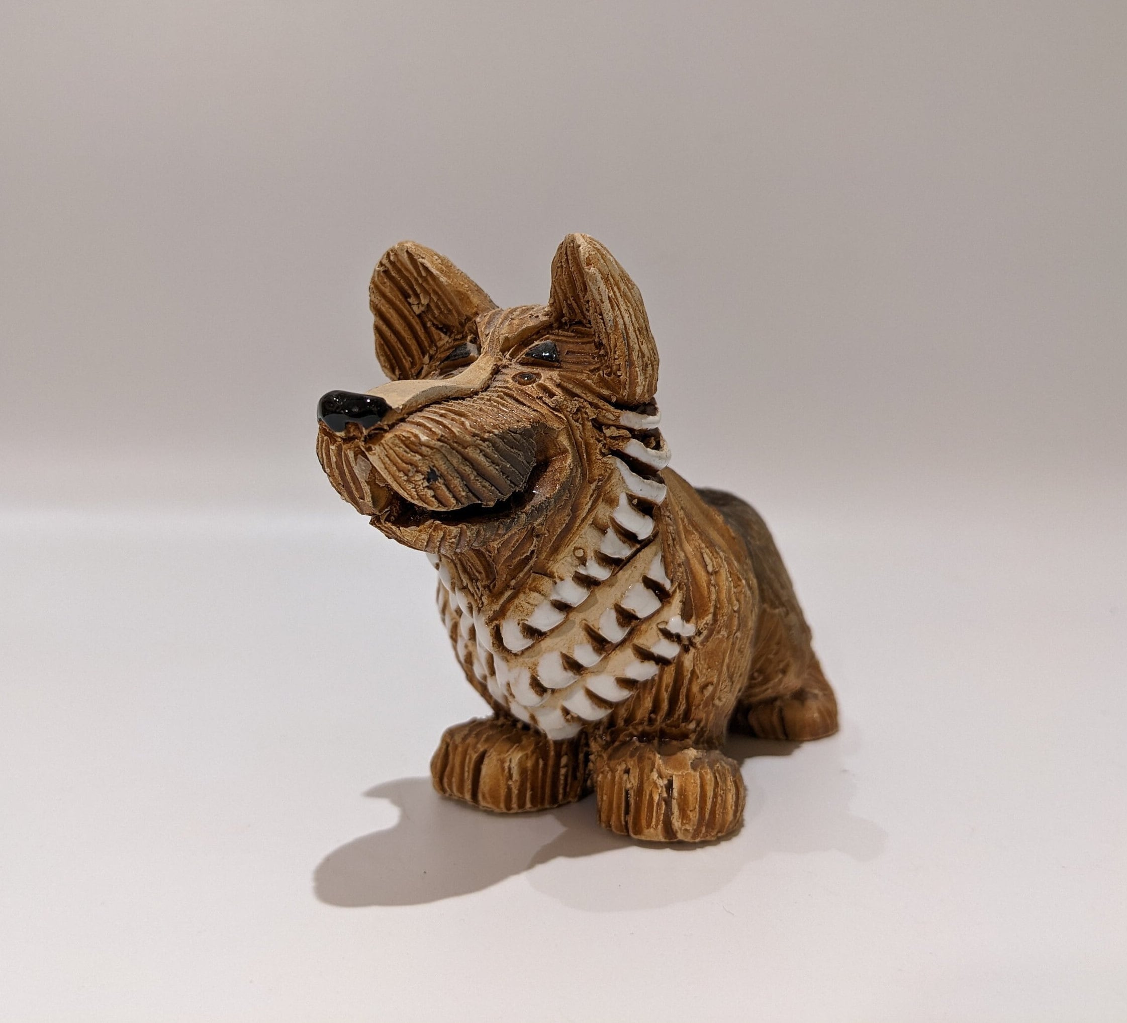 Vintage Artesania Rinconada Pottery German Shepherd Figurine Signed Art ...