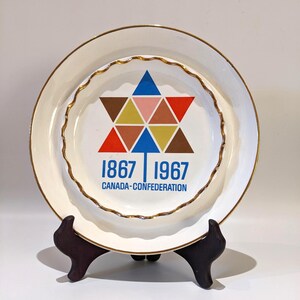 Vintage Canada Centennial Plate – 1967 Commemorative, 22kt Gold Trim - Etsy