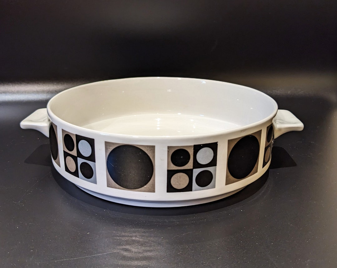 Vintage 1960s Midwinter Focus Geometric Abstract Ceramic Casserole ...