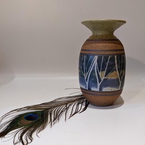 Gorgeous Vintage 70s 80s Studio Art Pottery Ceramic Birch Tree Flared ...