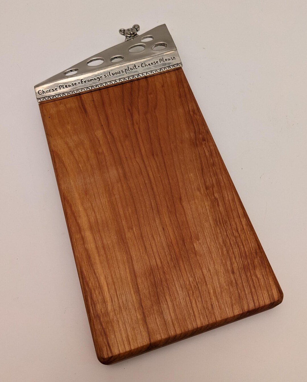 Vintage Cheese Board – Pewter Mouse Handle, French/english Charcuterie ...