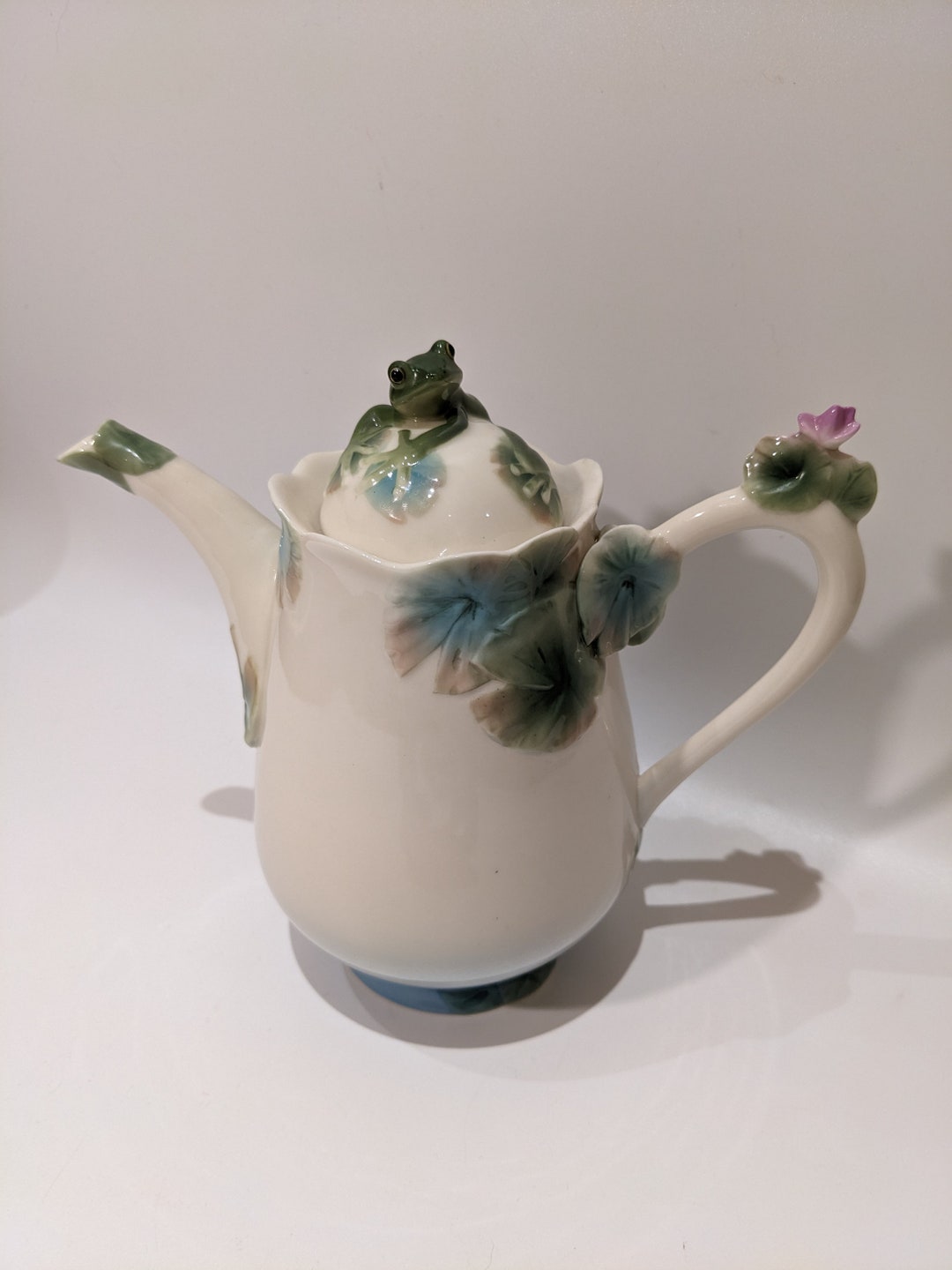 Extremely RARE Vintage Franz Retired Amphibia Frog Teapot Marked Franz ...