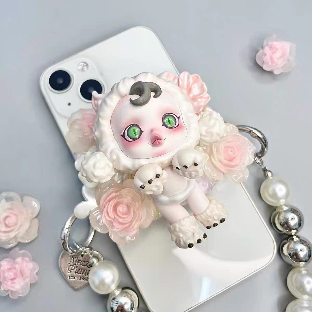 Custom Skullpanda Toy Phone Clip Clamp With Beads Strap - Etsy