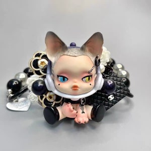 Custom Skullpanda Toy Phone Clip Clamp With Beads Strap - Etsy