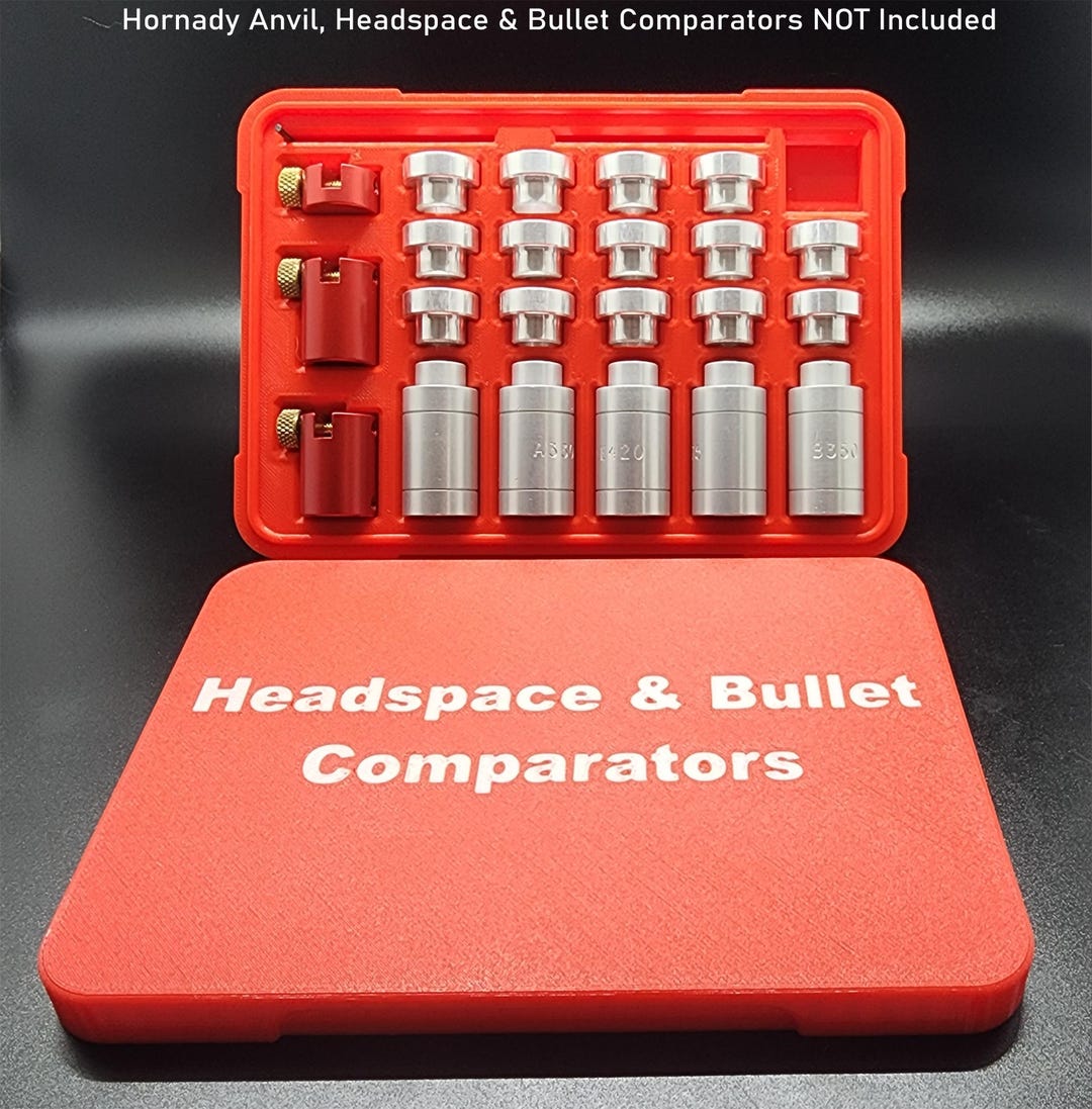 Hornady Bullet Headspace Comparator Anvil Storage Case Organizer Large ...