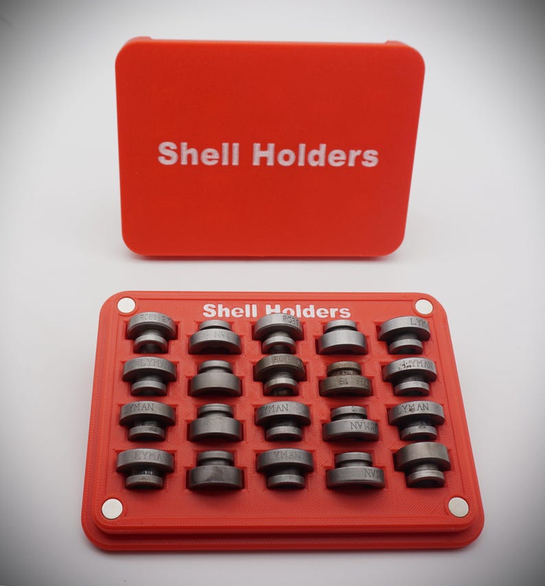 Shell Holder Universal Storage Case With Magnetic Lid Compatible RCBS ...