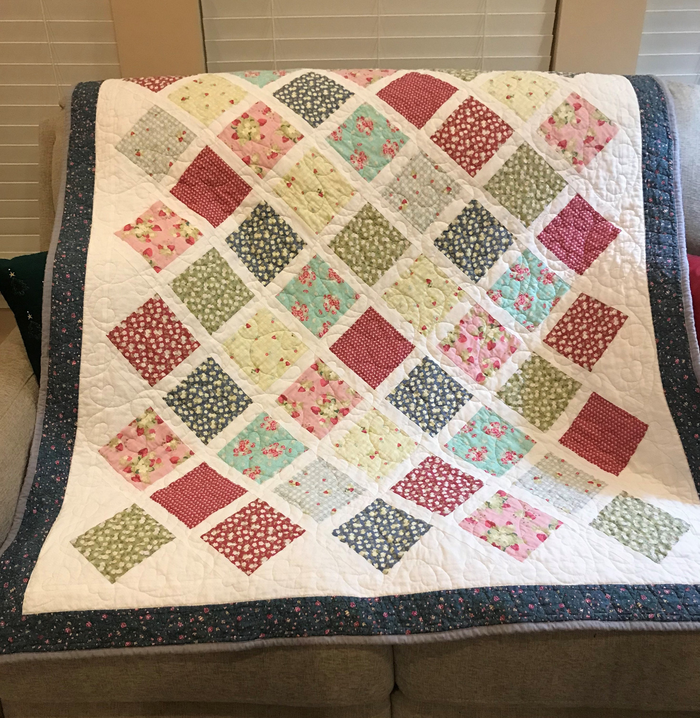 Handmade Baby Quilt in Assorted Pastel Colored Fabrics - Etsy