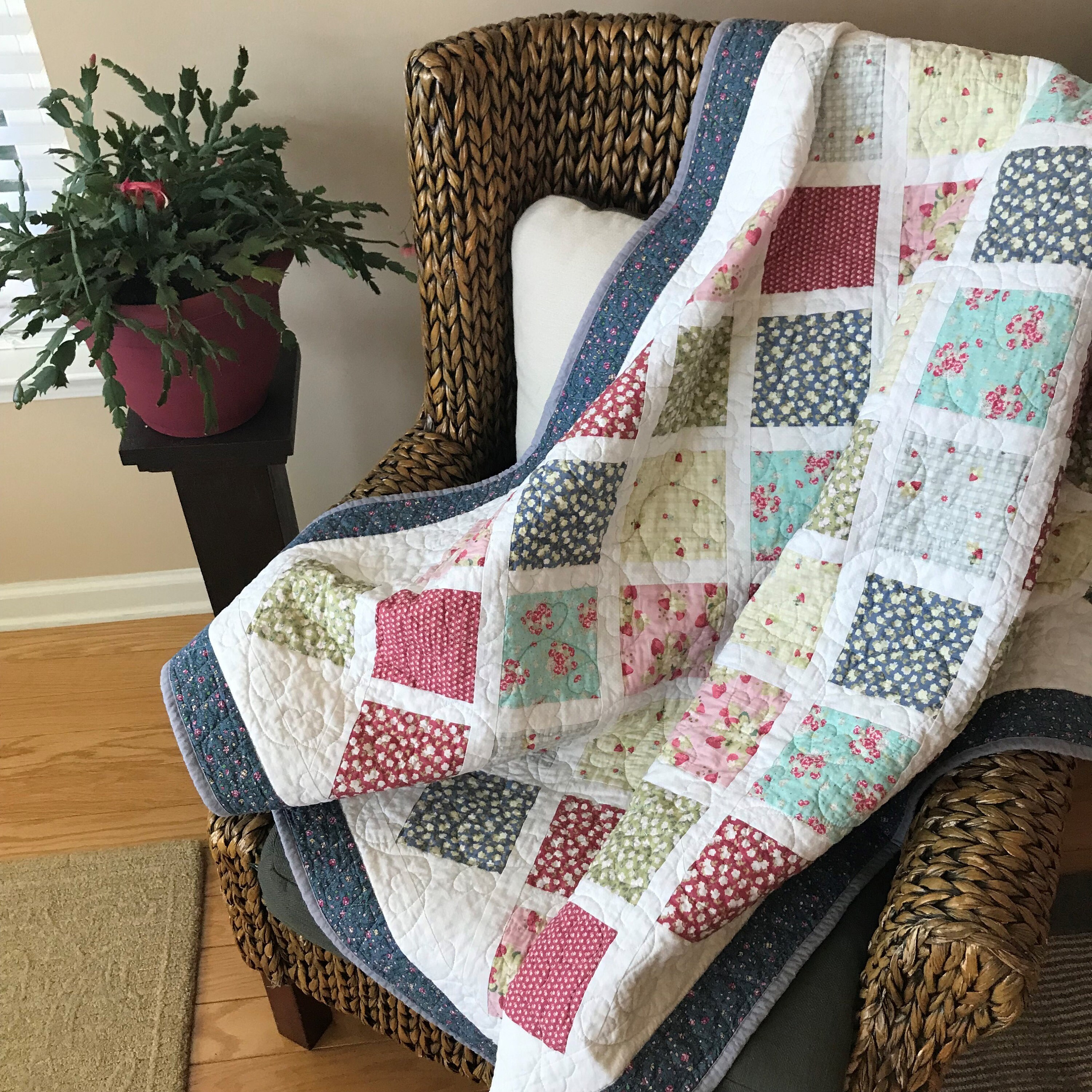 Handmade Baby Quilt in Assorted Pastel Colored Fabrics - Etsy