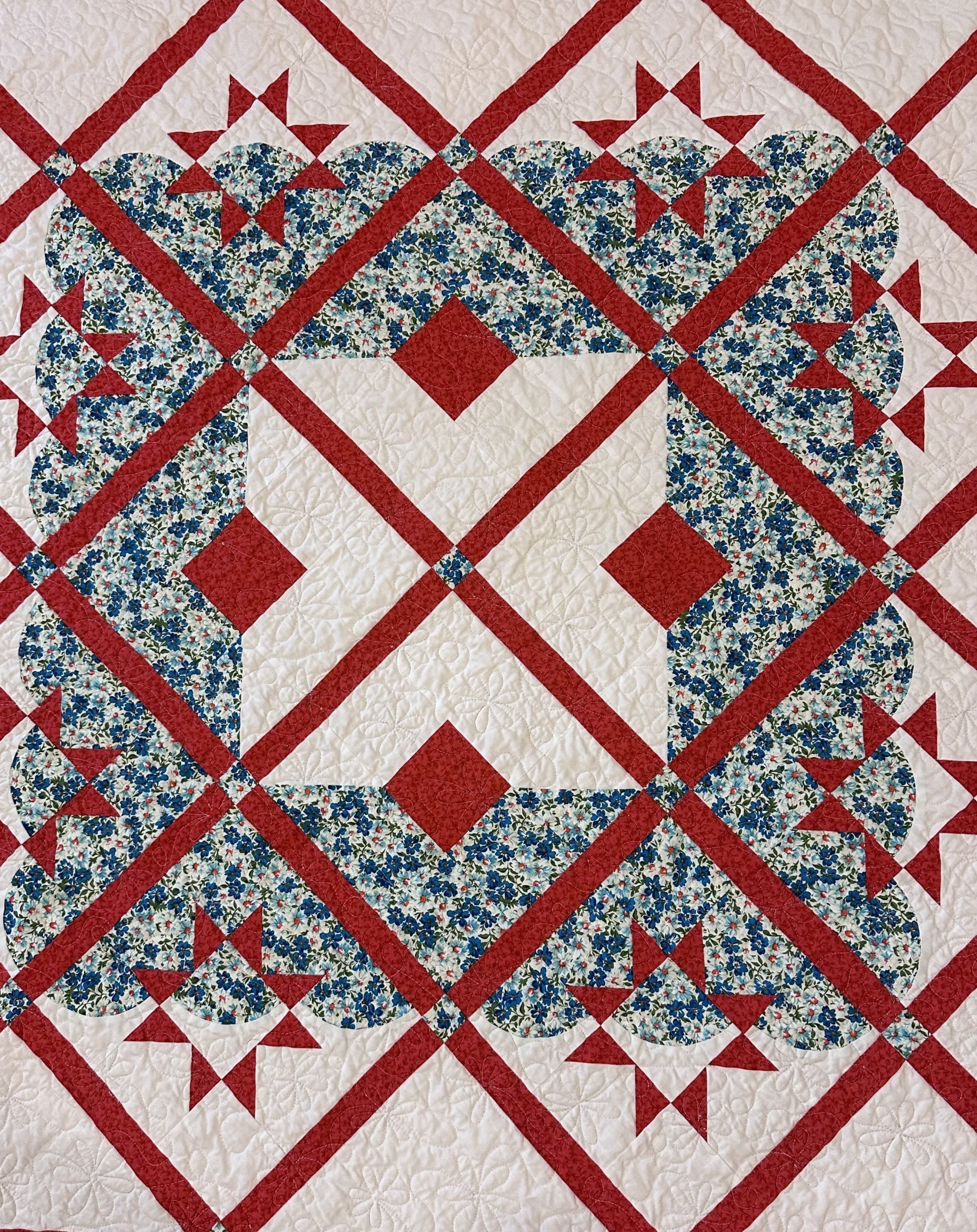 Colorful Trellis Quilt 65 X65 Handmade 100% Cotton Pieced Quilt Will ...
