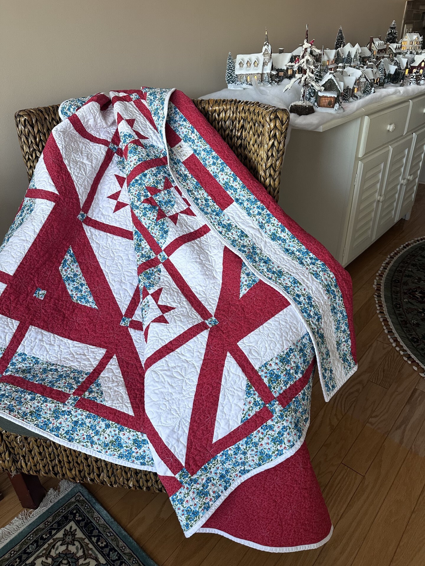 Colorful Trellis Quilt 65 X65 Handmade 100% Cotton Pieced Quilt Will ...