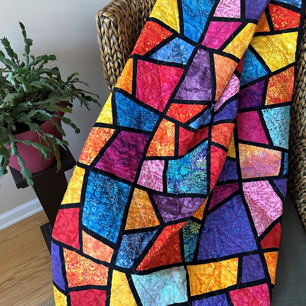 Stained Glass Quilt - Etsy