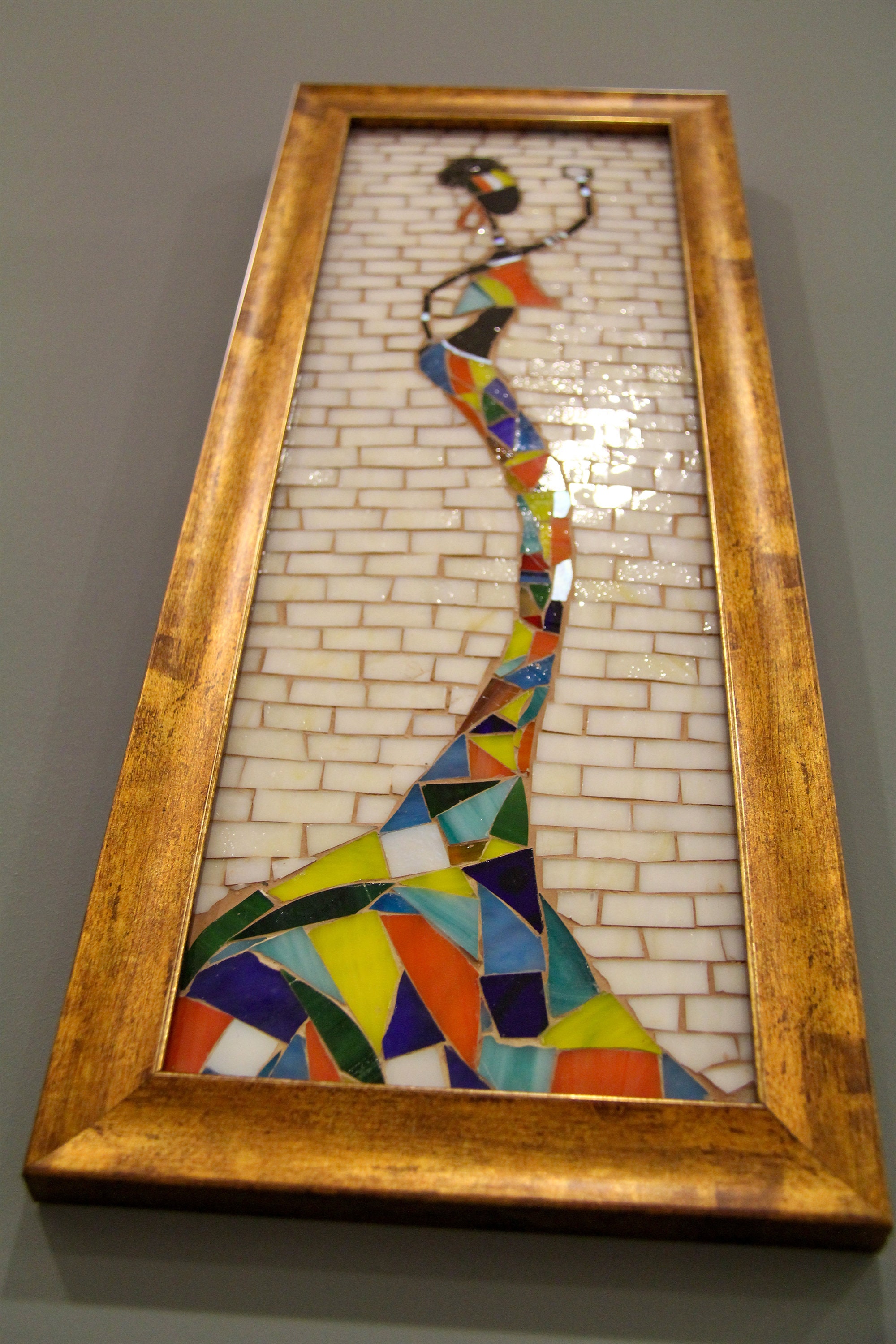 African Woman Custom Handmade Glass Mosaic Wall Art - Etsy