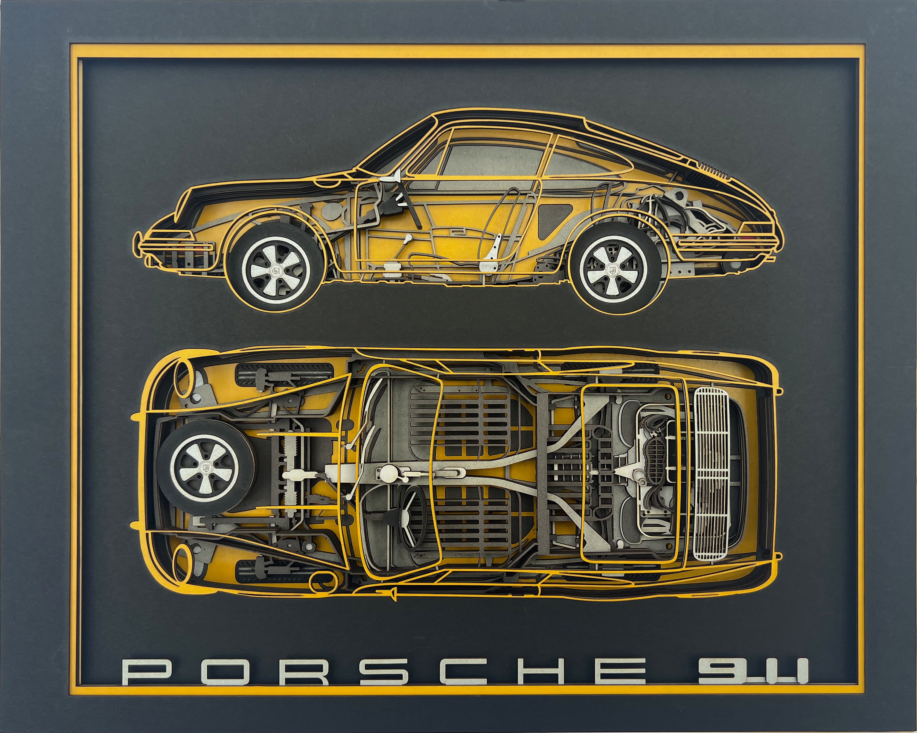 PORSCHE 911, Layered Digital File, Download SVG, Illustrator ...