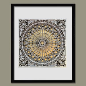 Notre Dame Southern Rose Window, Layered Digital File, Download SVG, AI ...