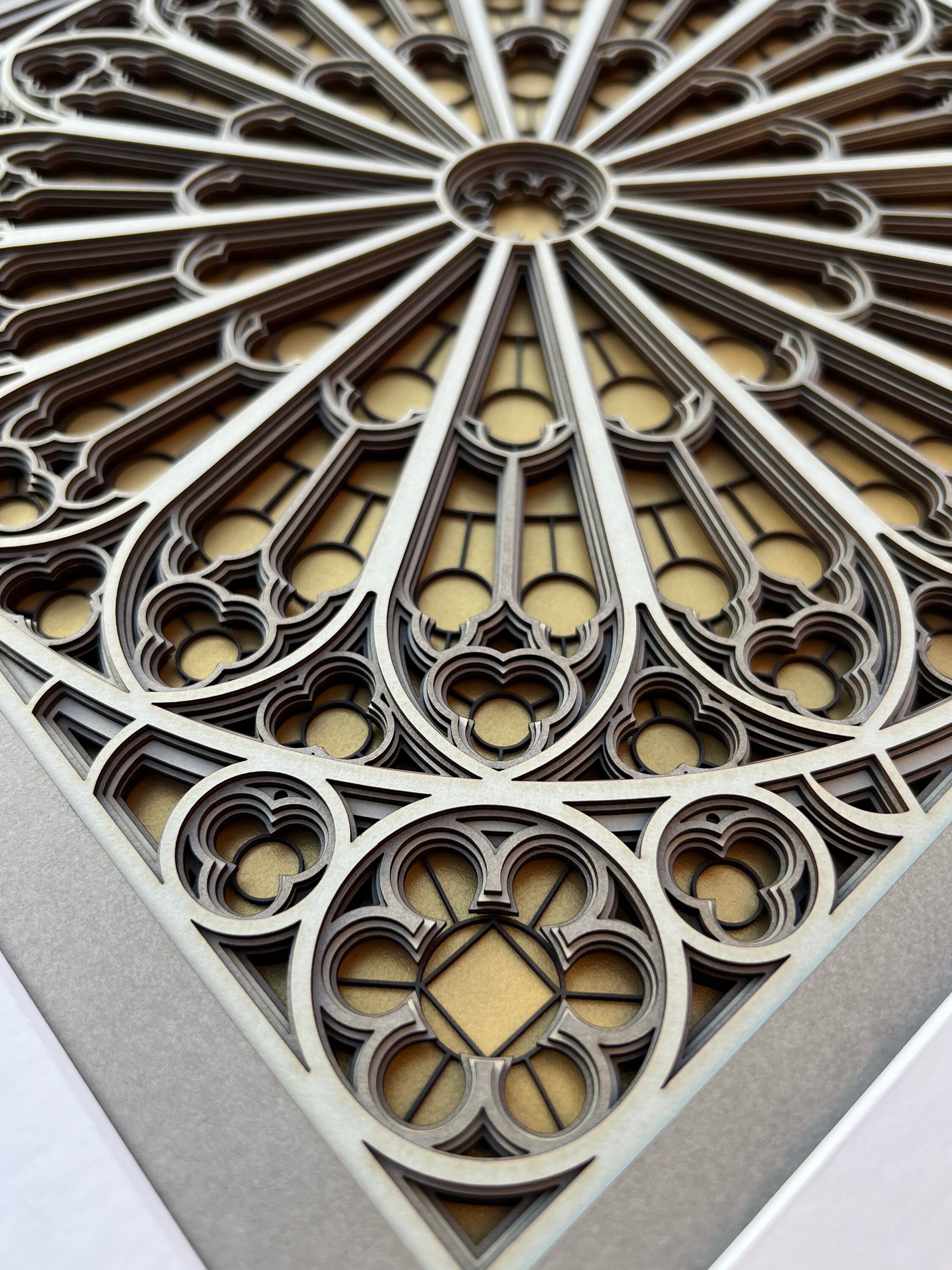 Notre Dame Northern Rose Window Layered Digital File - Etsy