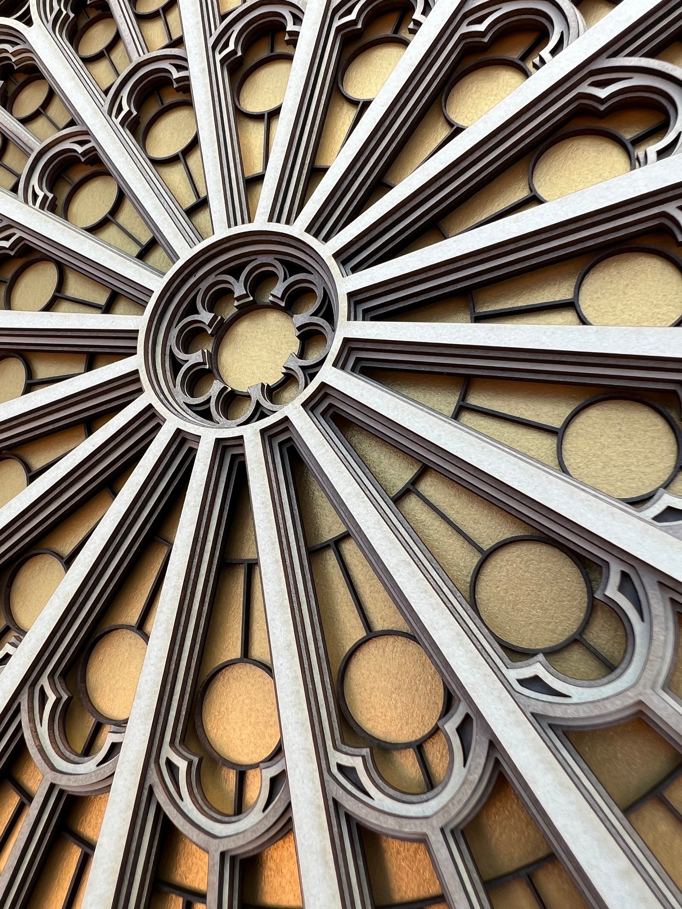 Notre Dame Northern Rose Window Layered Digital File - Etsy