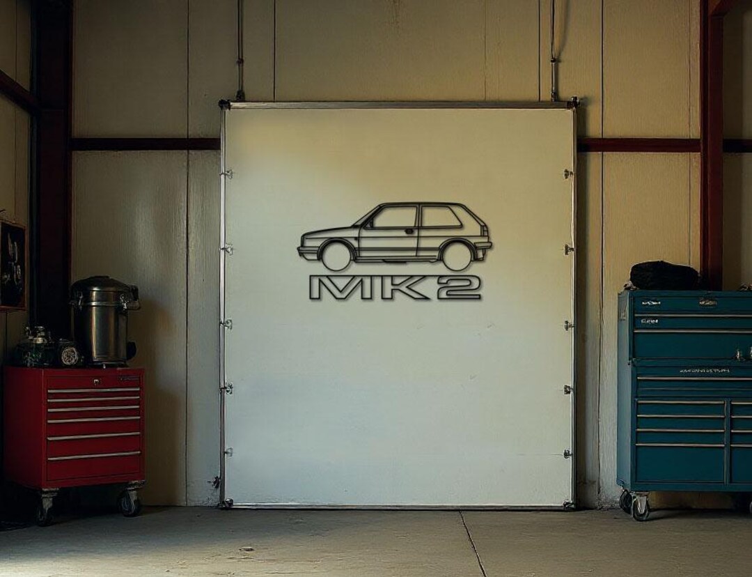 Auto Outlines - VW Golf GTI MK2 Digital File, Download Svg, Illustrator ...