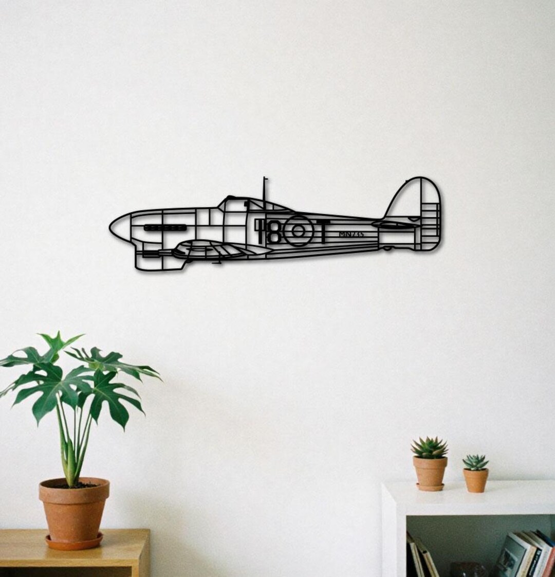 OUTLINES - Hawker Typhoon, Digital File, Download Svg, Illustrator, Pdf ...