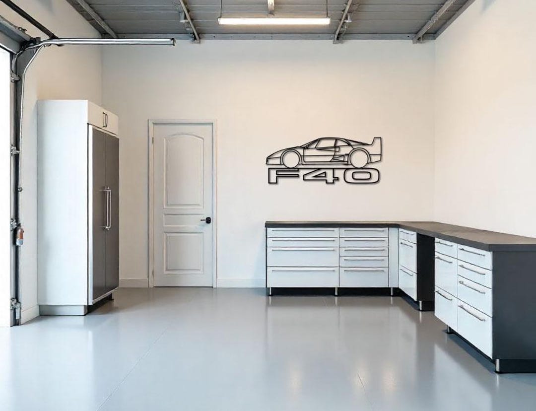 AUTO OUTLINES - Ferrari F40, Digital File, Download Svg, Illustrator ...