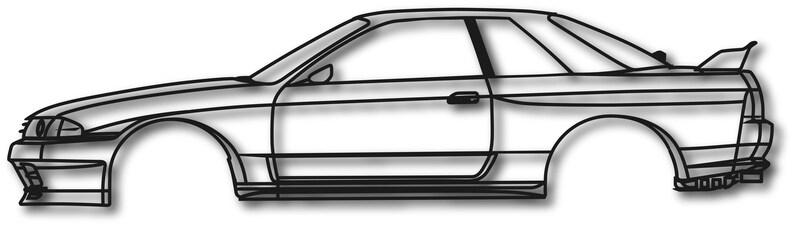AUTO OUTLINES - Nissan Skyline GTR, Digital File, Download Svg ...