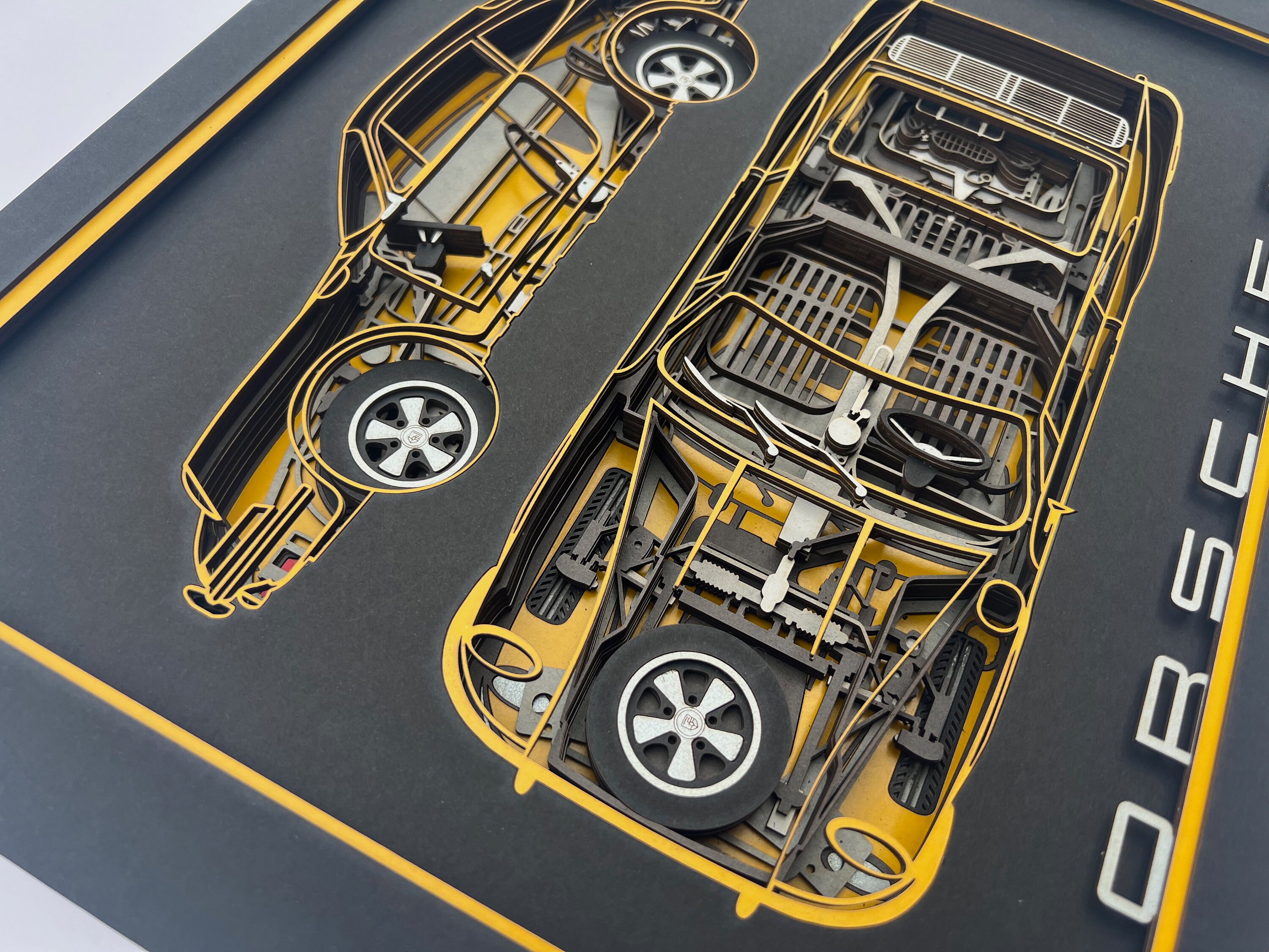 PORSCHE 911, Layered Digital File, Download SVG, Illustrator ...