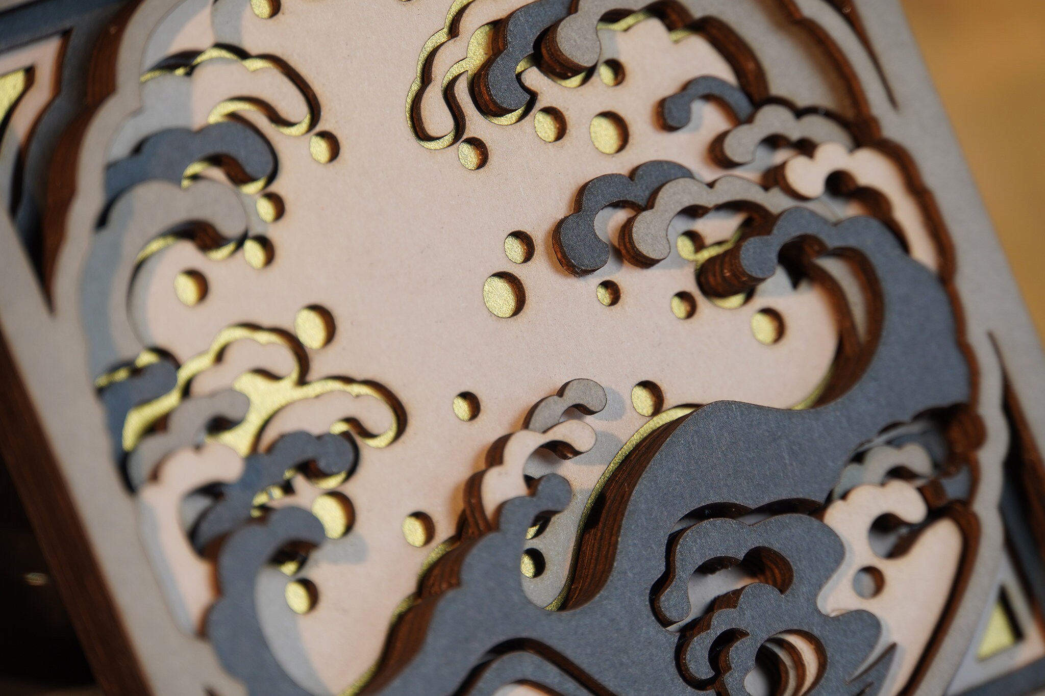 Japanese Wave Designs: Layered Digital File Art (SVG, AI, DWG) - Etsy
