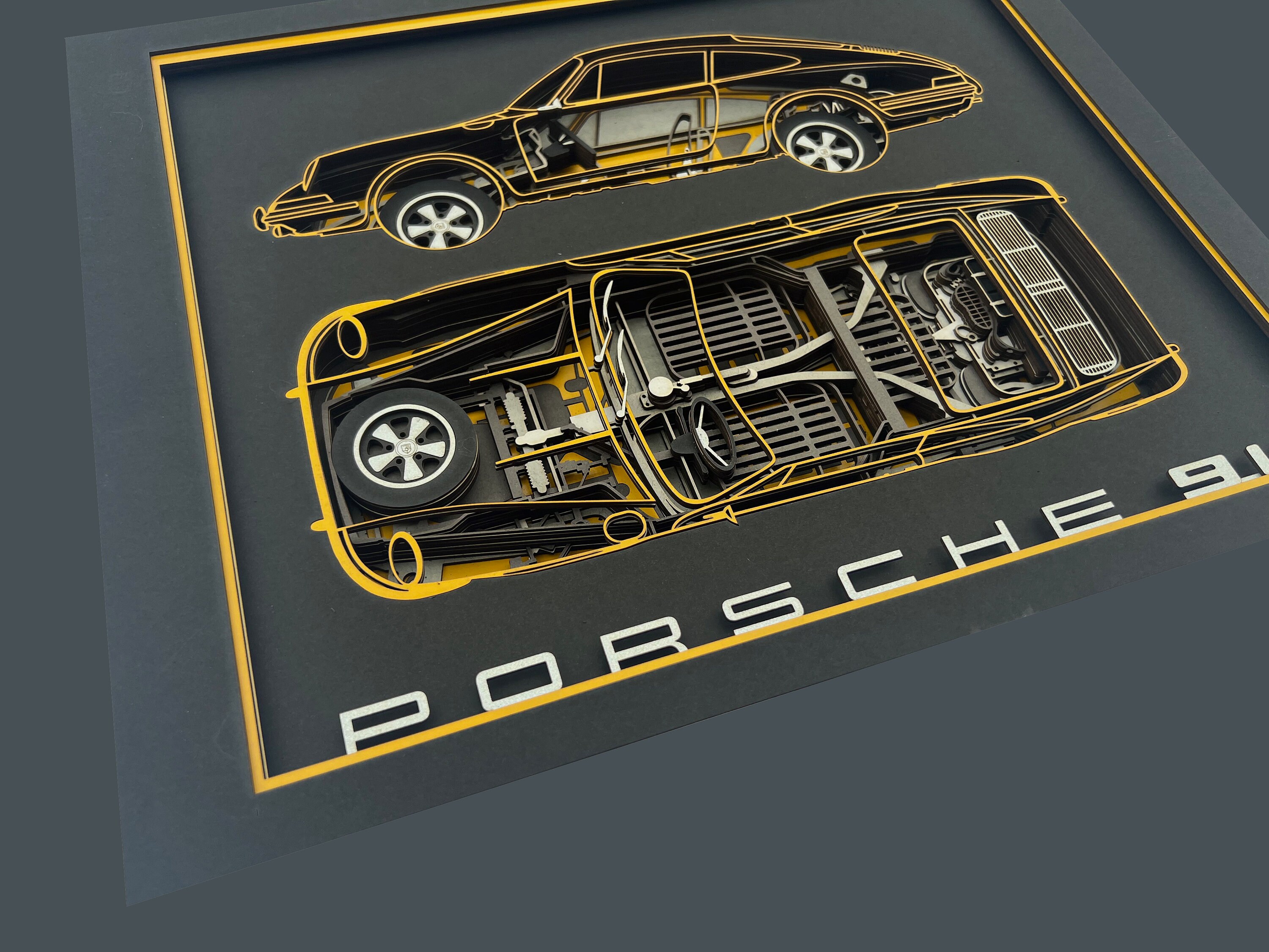 PORSCHE 911, Layered Digital File, Download SVG, Illustrator ...