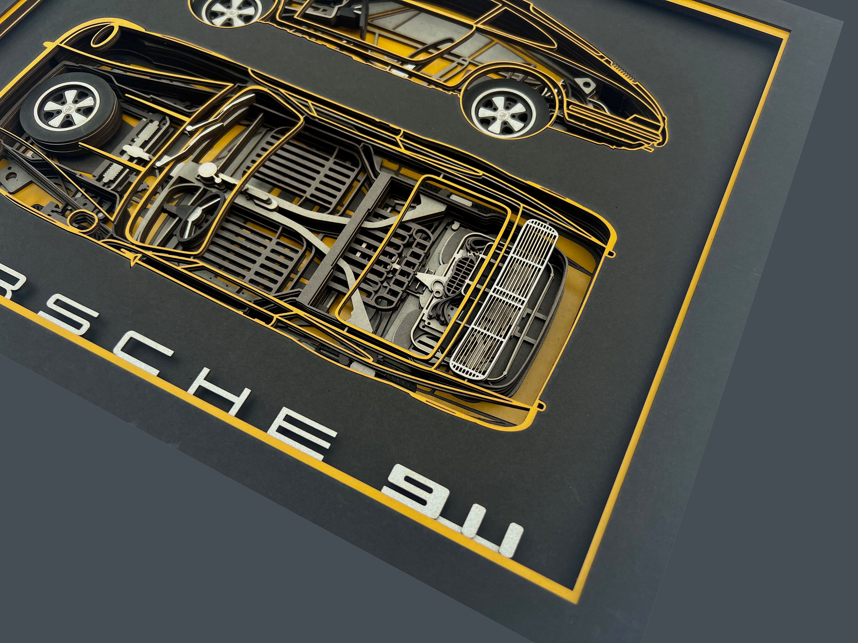 PORSCHE 911, Layered Digital File, Download SVG, Illustrator ...