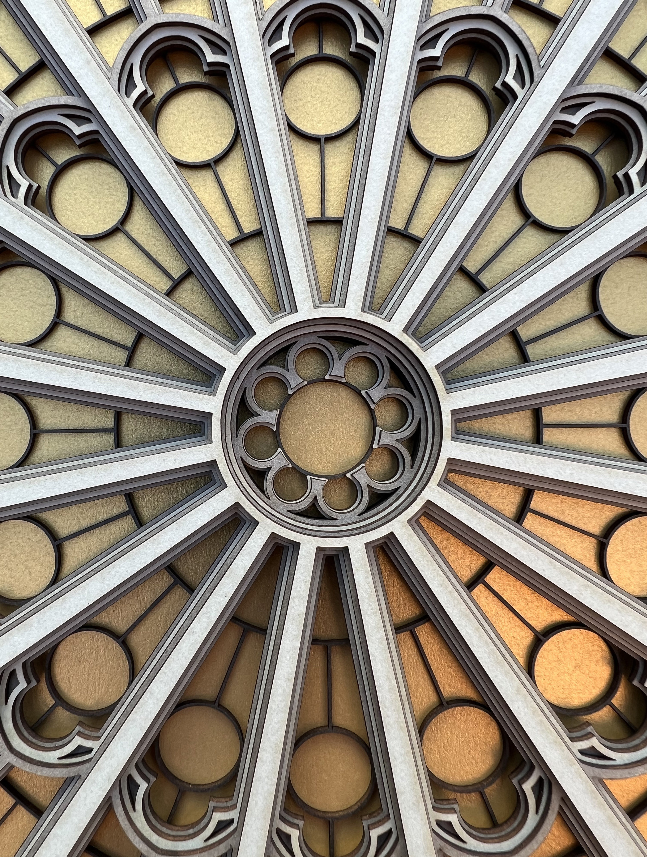 Notre Dame Northern Rose Window Layered Digital File - Etsy