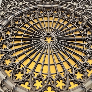 Strasbourg Cathedral - Rose Window, Layered Digital File, Download SVG ...