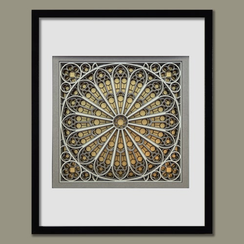 Notre Dame Southern Rose Window Layered Digital File - Etsy