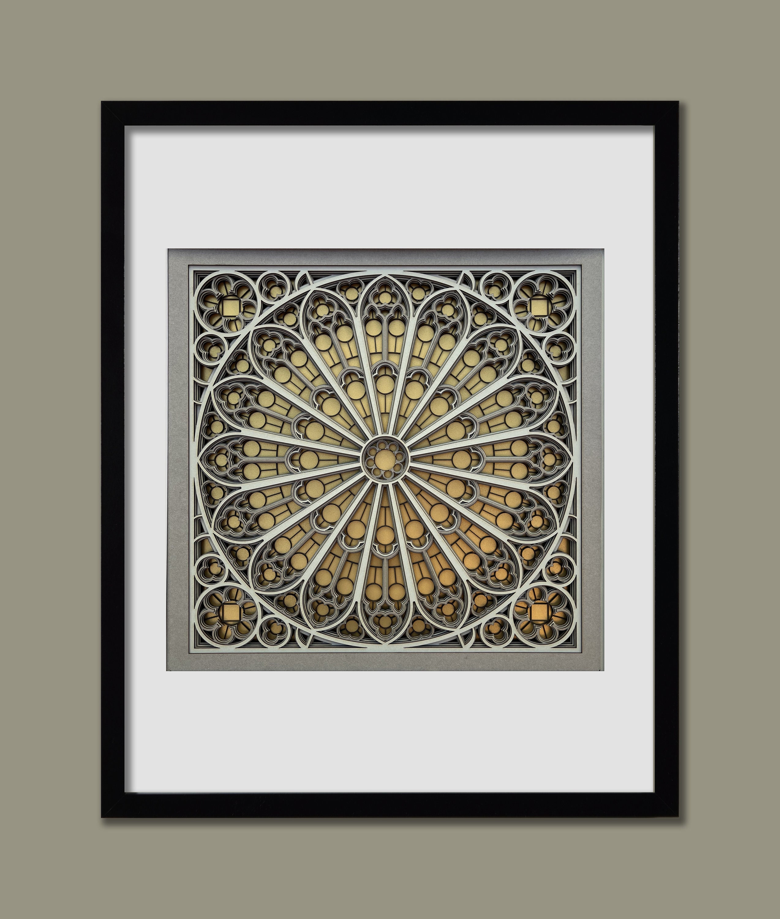 Notre Dame Northern Rose Window Layered Digital File - Etsy