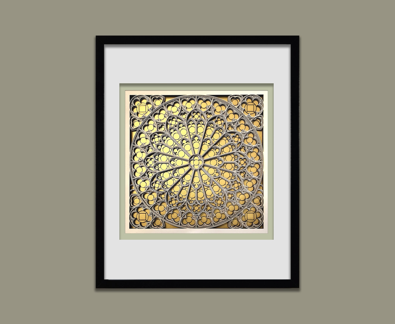 Notre Dame Southern Rose Window – Layered Laser Cut File (SVG, AI, DWG ...