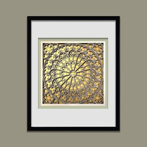 Notre Dame Southern Rose Window – Layered Laser Cut File (SVG, AI, DWG ...