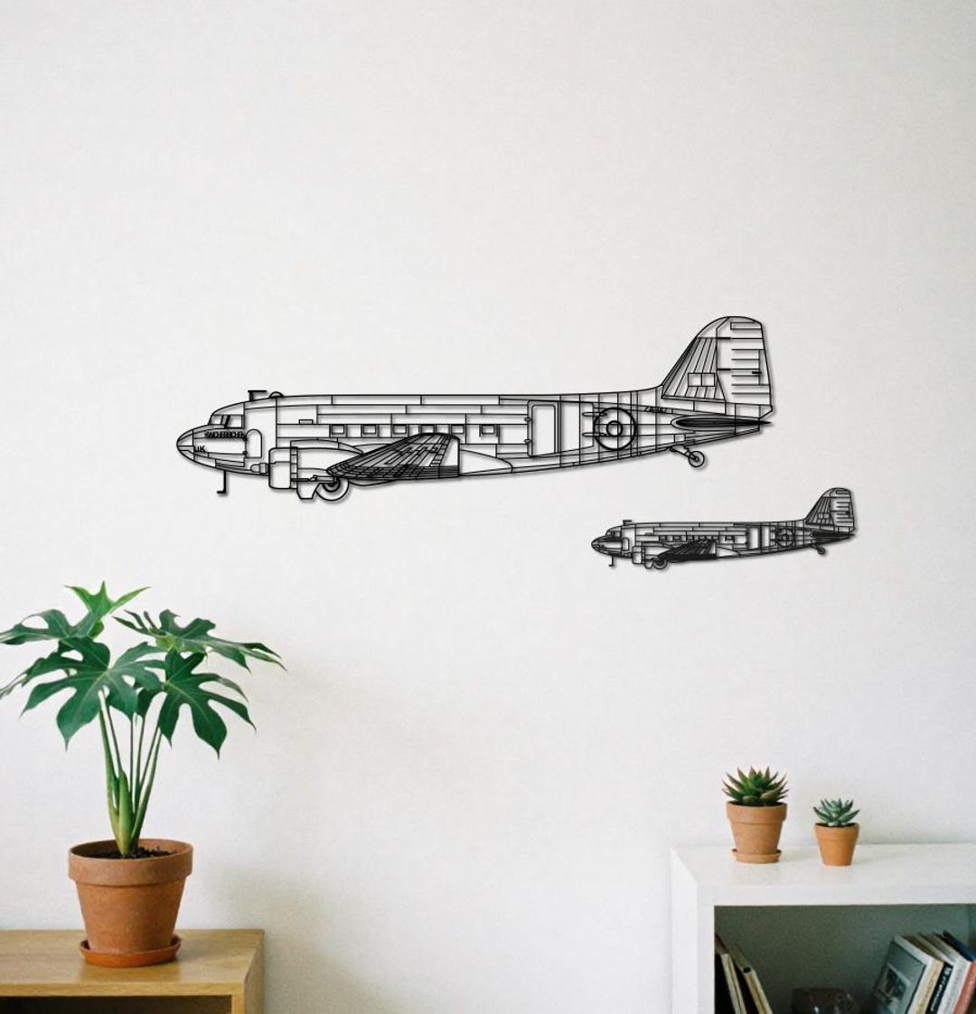 OUTLINES - C-47 Dakota, Digital File, Download Svg, Illustrator, Pdf ...