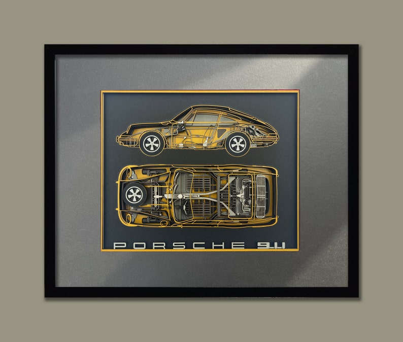 PORSCHE 911, Layered Digital File, Download SVG, Illustrator ...
