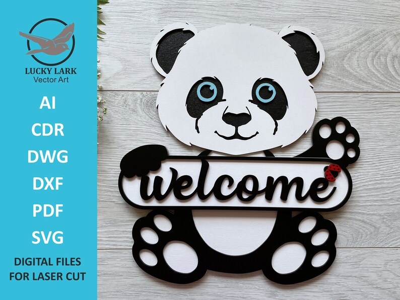 Panda SVG Multi-layer Assemble and Non Assemble Laser Cut - Etsy
