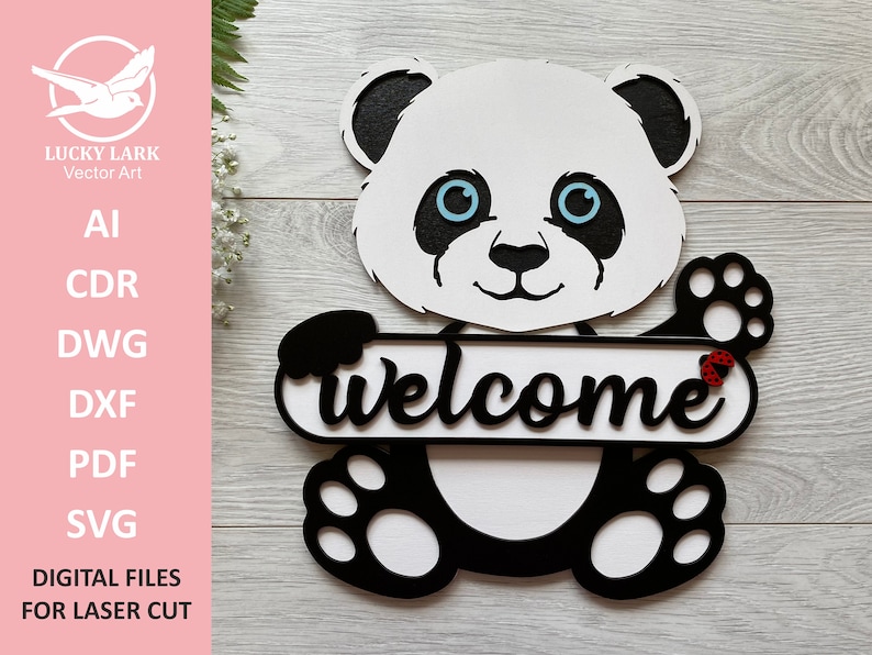 Panda SVG Multi-layer Assemble and Non Assemble Laser Cut - Etsy