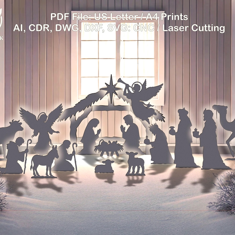 Full Set Nativity Scene - Etsy