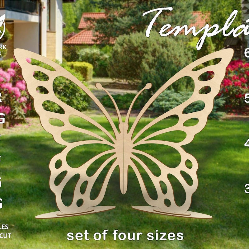 Butterfly Stencil Metal - Etsy UK